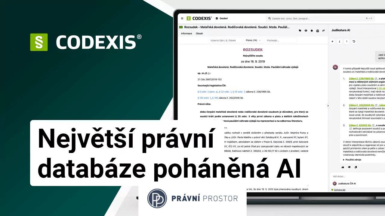 CODEXIS AI: Když se umělá inteligence učí právo v reálném světě | Právní prostor